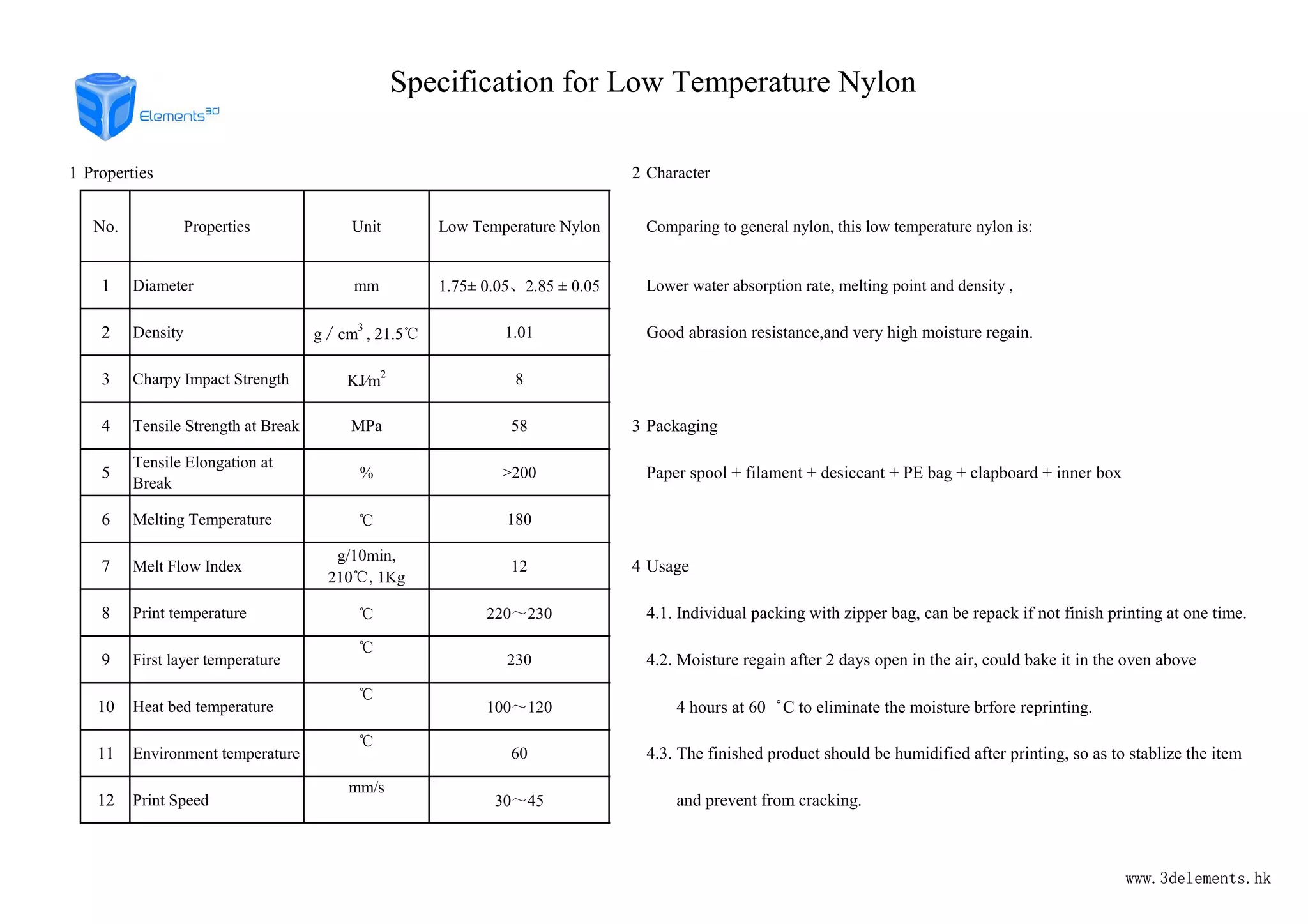 Low Temperature Nylon Spec and contrast testing | PPT