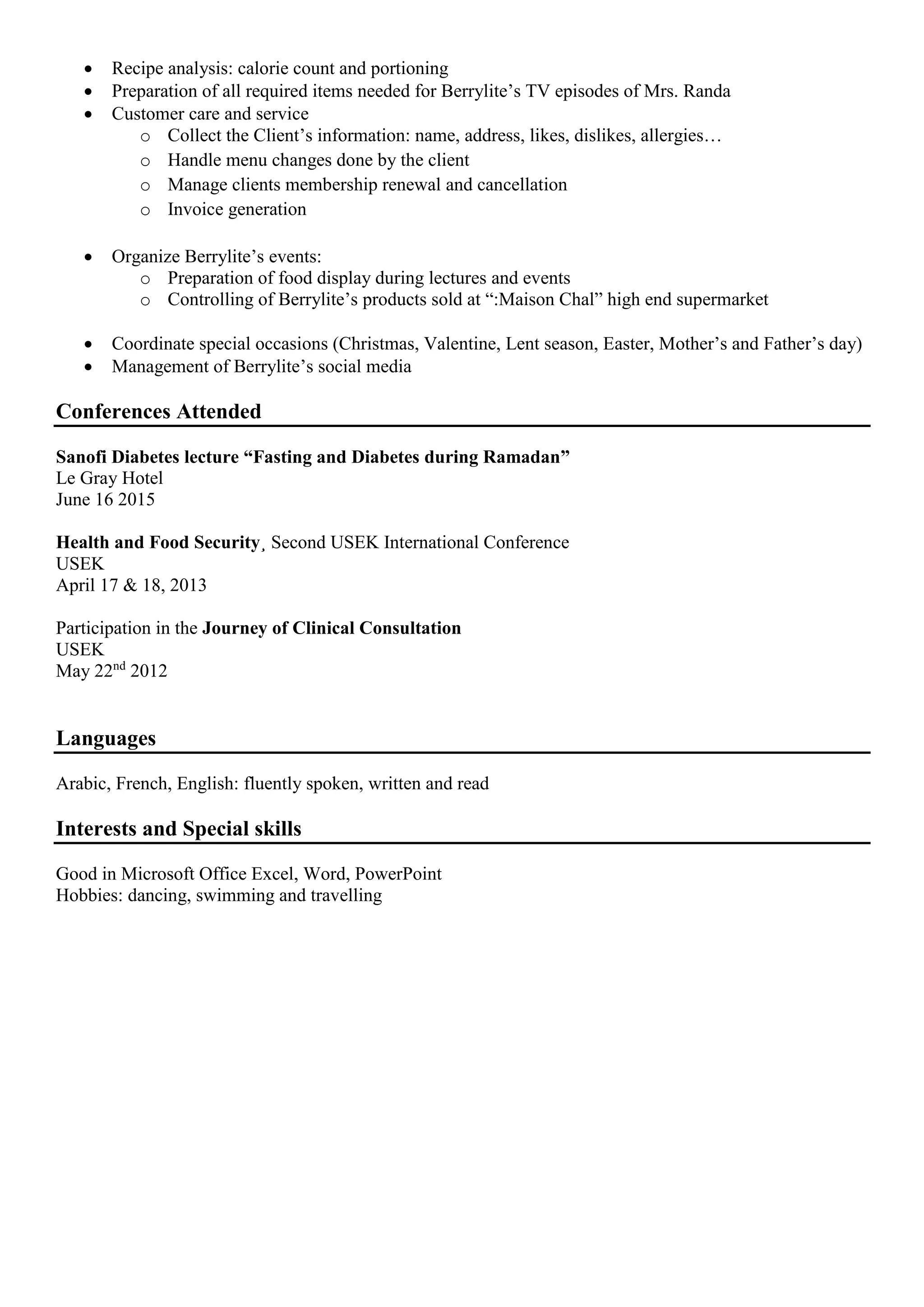 Sandy Chaaya Resume | PDF