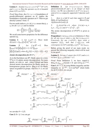 H1 L1 Boundedness of Rough Toroidal Pseudo Differential Operator | PDF