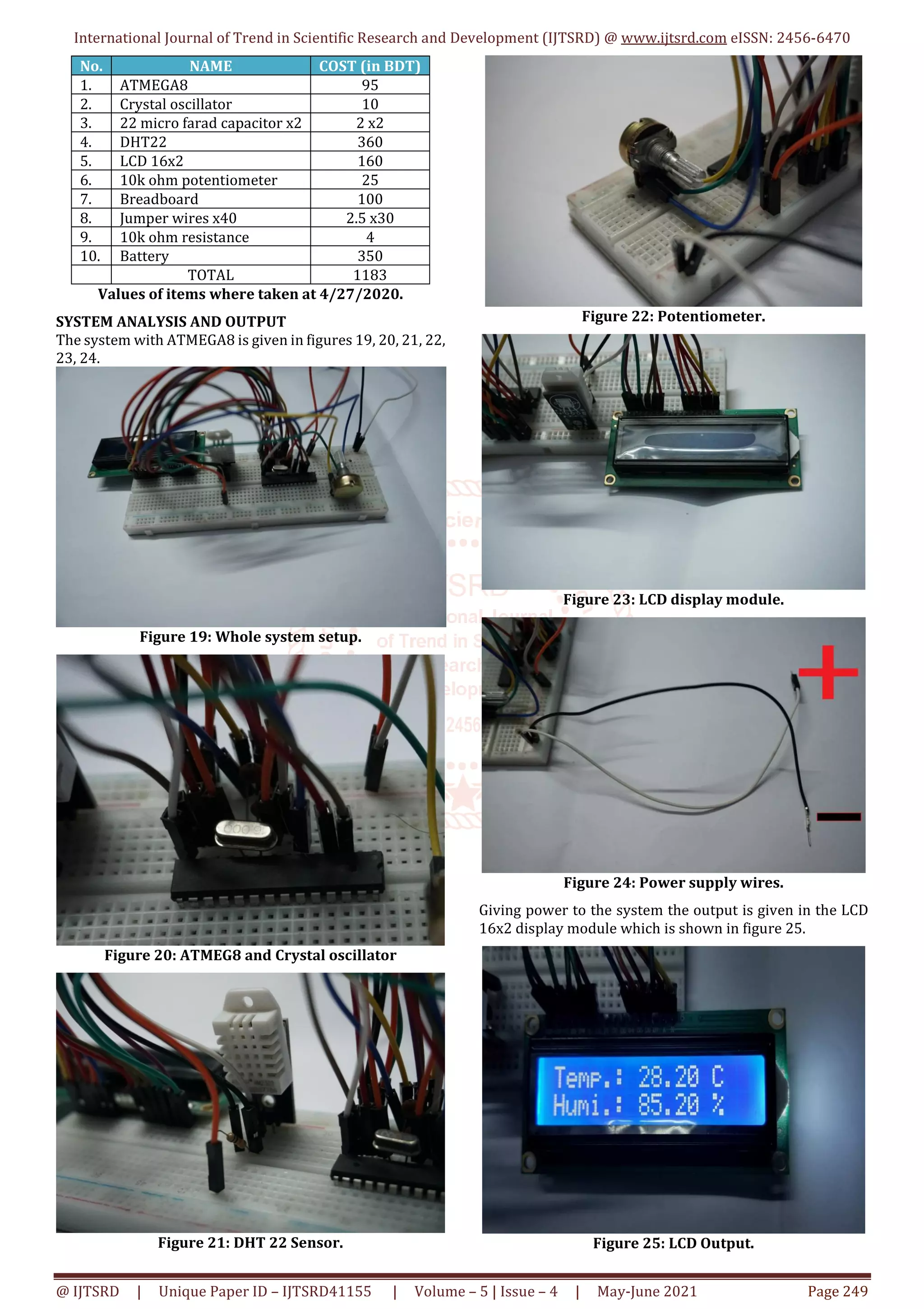 Low Cost Temperature and Humidity Estimator with Atmega8 Microcontroller | PDF