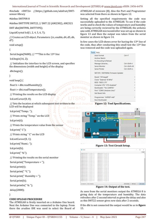 Low Cost Temperature and Humidity Estimator with Atmega8 Microcontroller | PDF