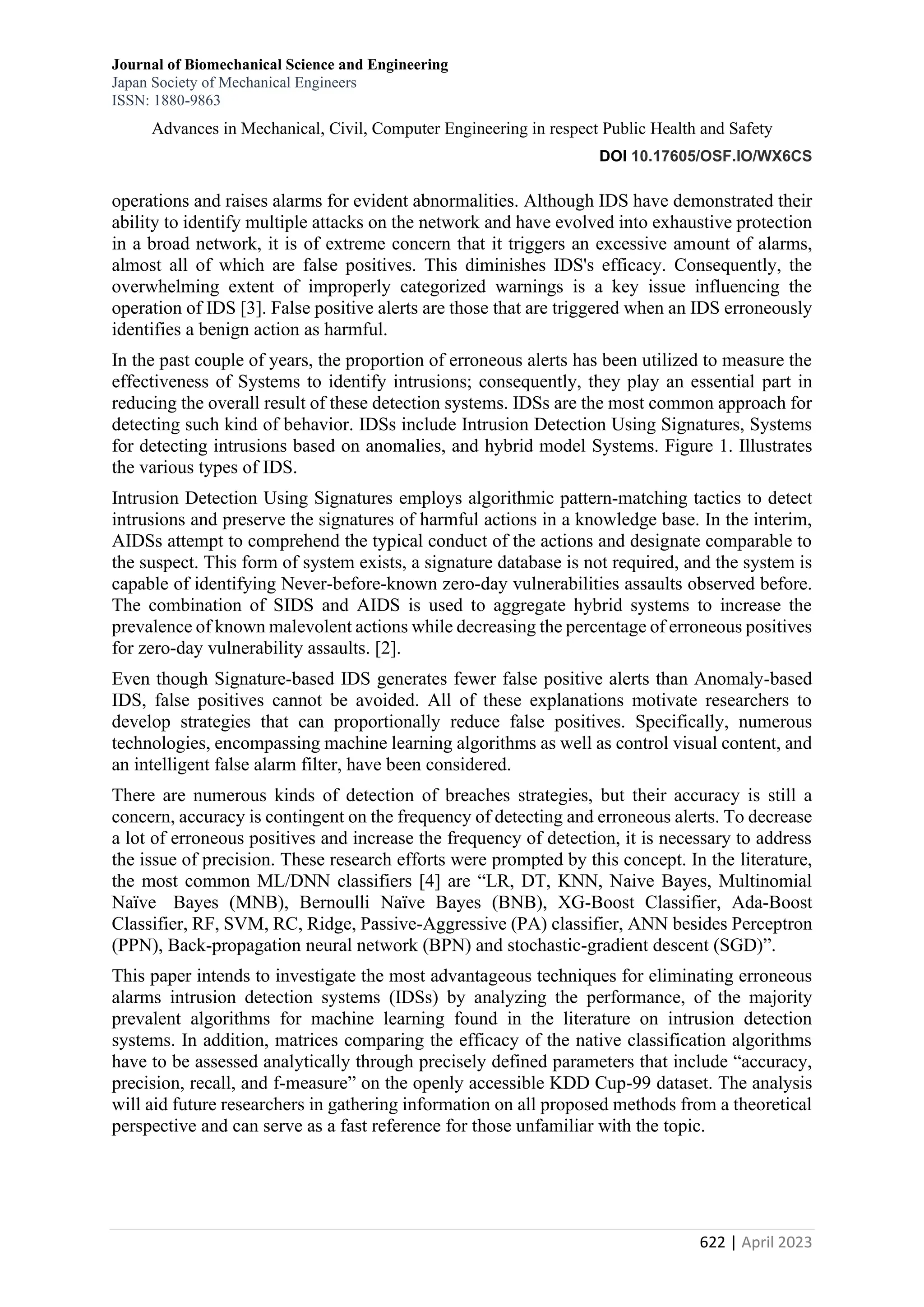Performance Evaluation Of Machine Learning Algorithms For Intrusion