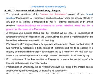 44th Constitution Amendment | ODP