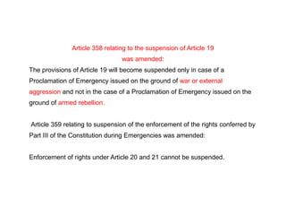 44th Constitution Amendment | ODP