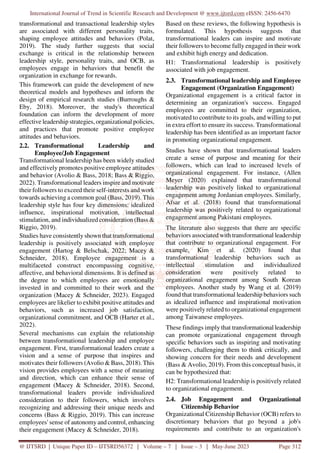 The Relationship between Leadership Style and Personality Traits and their Impact on ...