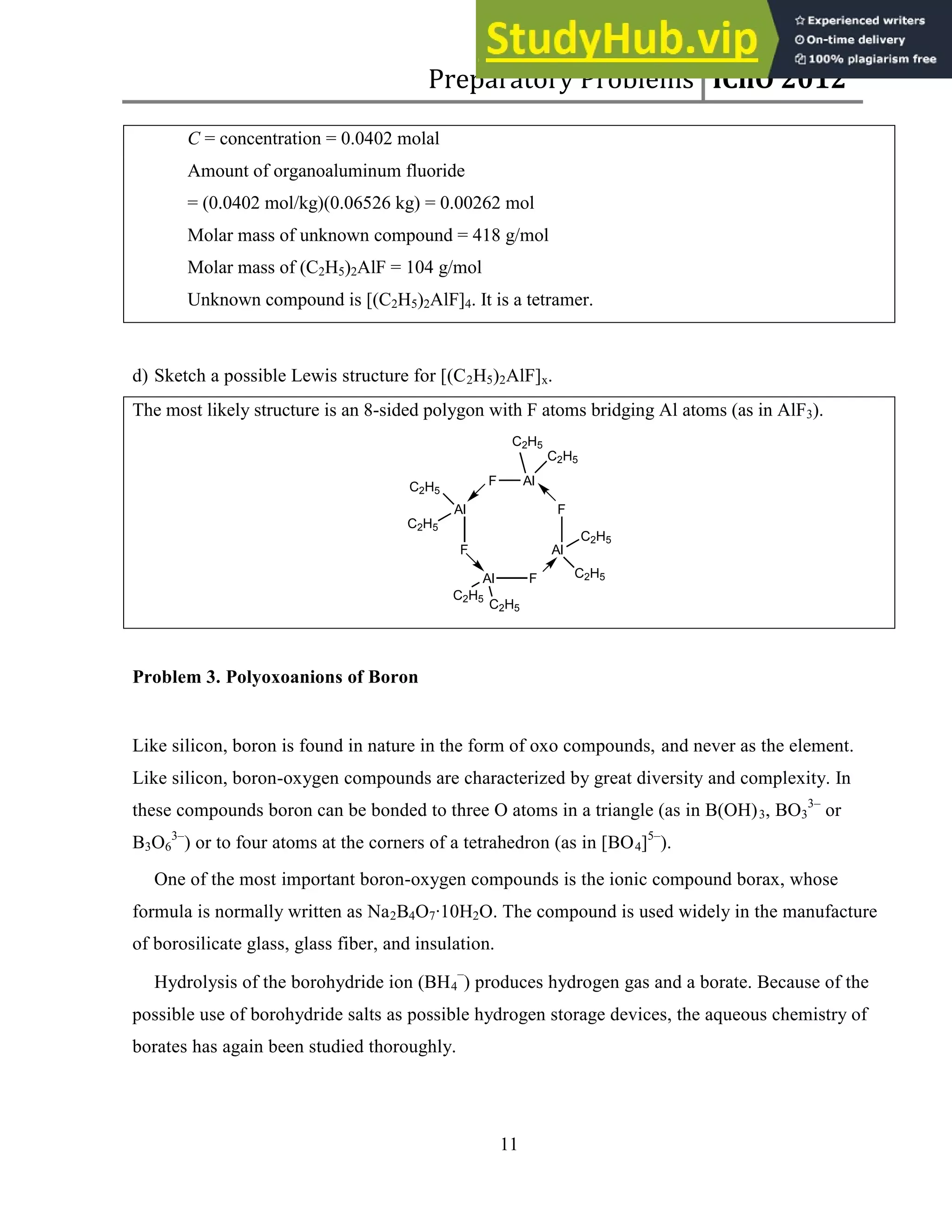 44Th International Chemistry Olympiad Preparatory Problems | PDF