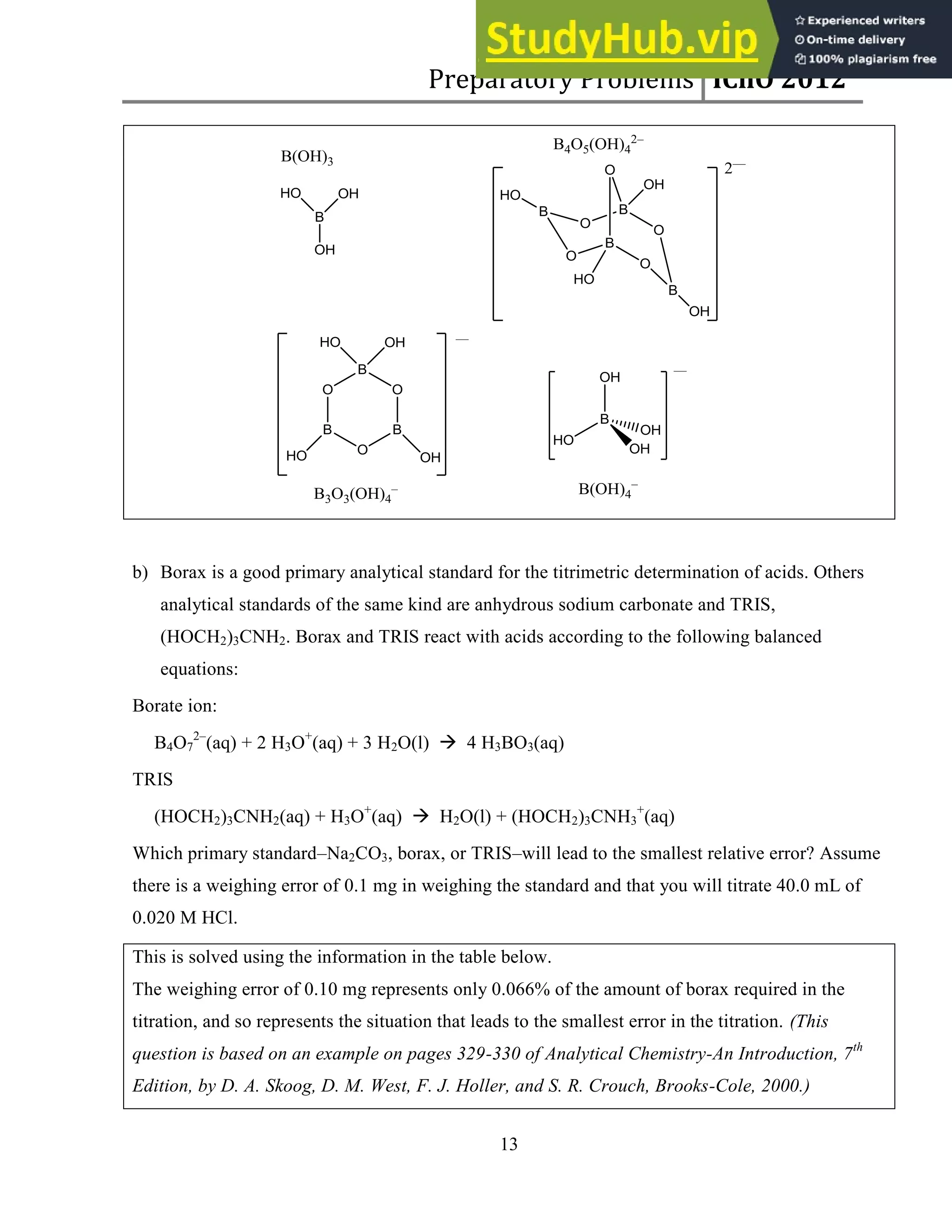 44Th International Chemistry Olympiad Preparatory Problems | PDF