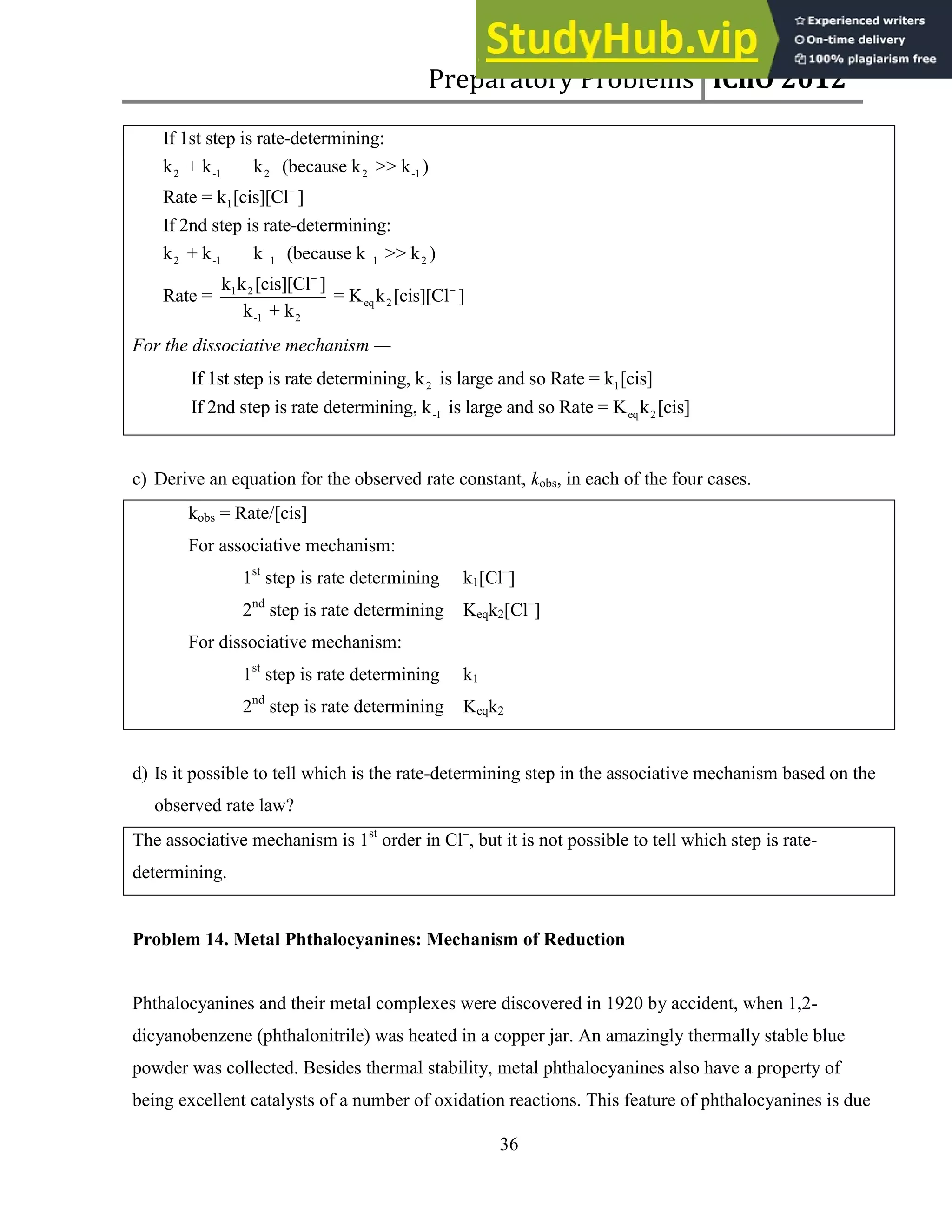 44Th International Chemistry Olympiad Preparatory Problems | PDF