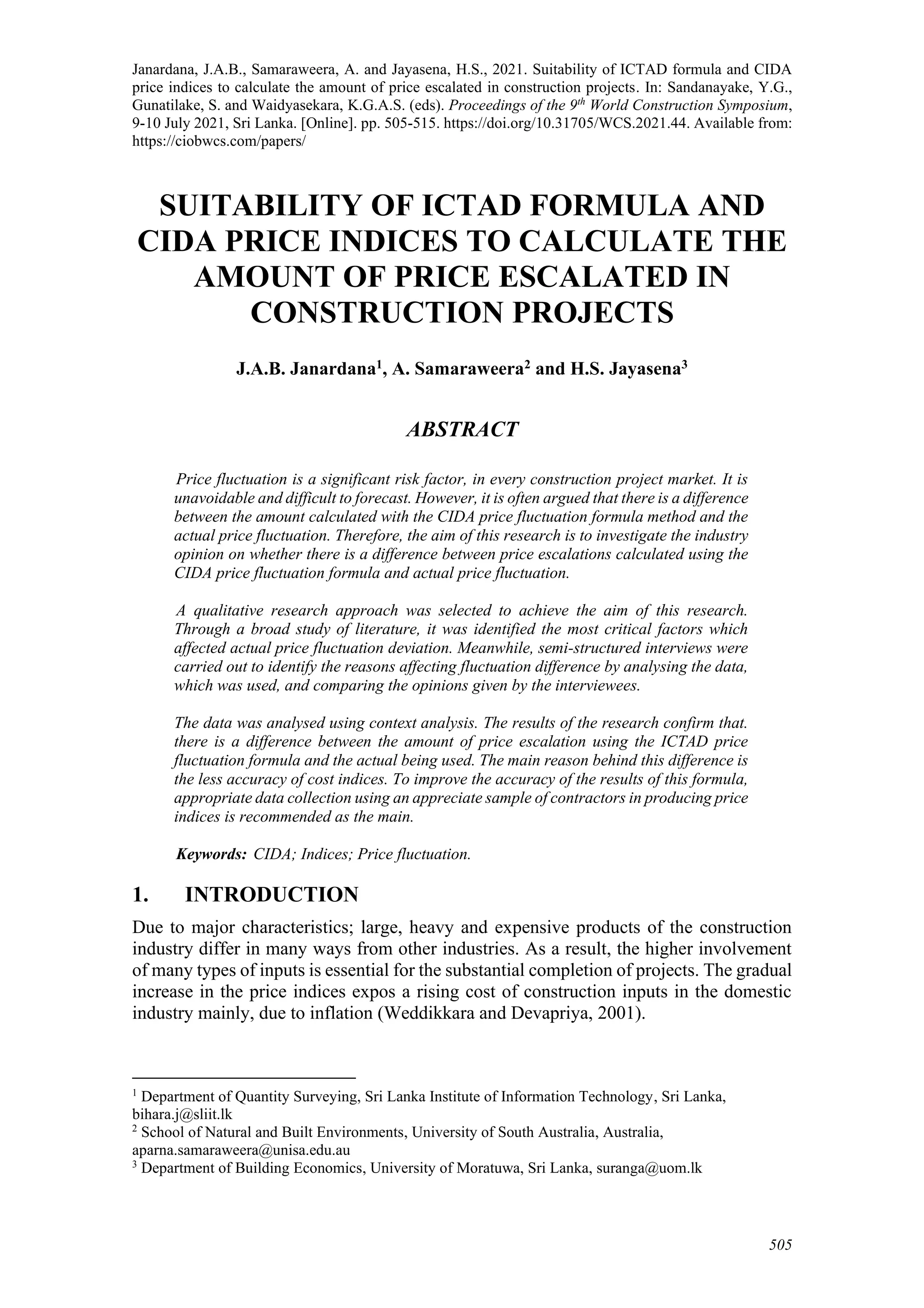 CIDA Price Indices & Proceedings.pdf