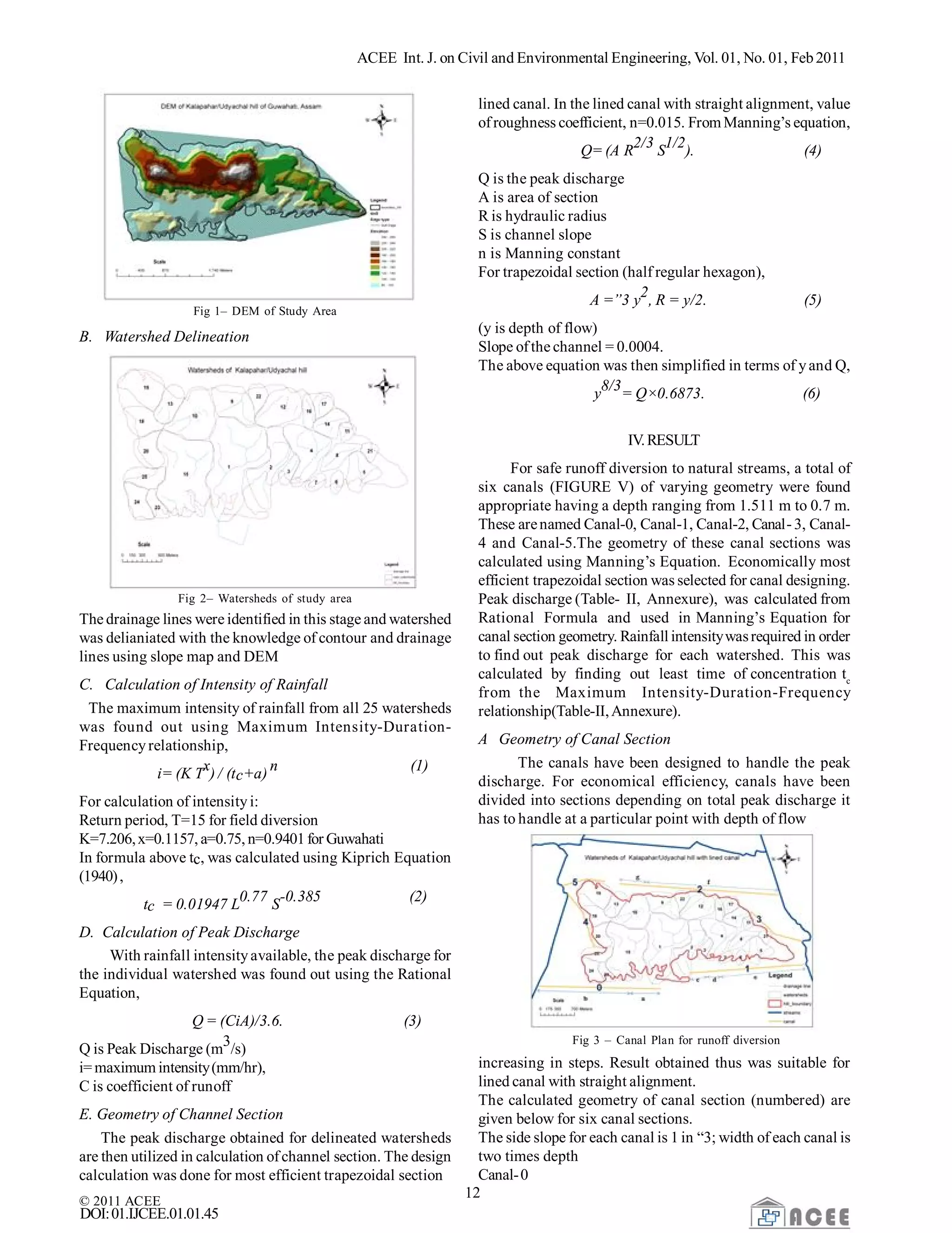 Hydrological Application of Remote – Sensing and GIS for Handling of Excess Runoff | PDF