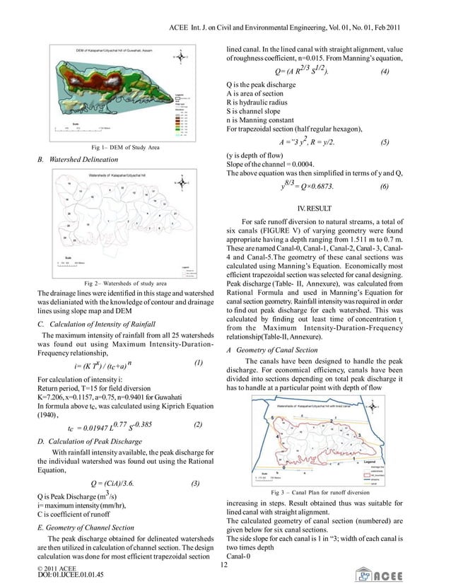 Hydrological Application of Remote – Sensing and GIS for Handling of ...