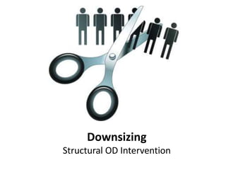 Down sizing structural od intervention - Organizational Change and Development - Manu Melwin Joy ...