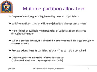 Memory and file system concepts | PPTX