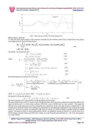A Novel of Nonlinear Voltage Regulators analysis by using Synchronizing and Damping torques ...