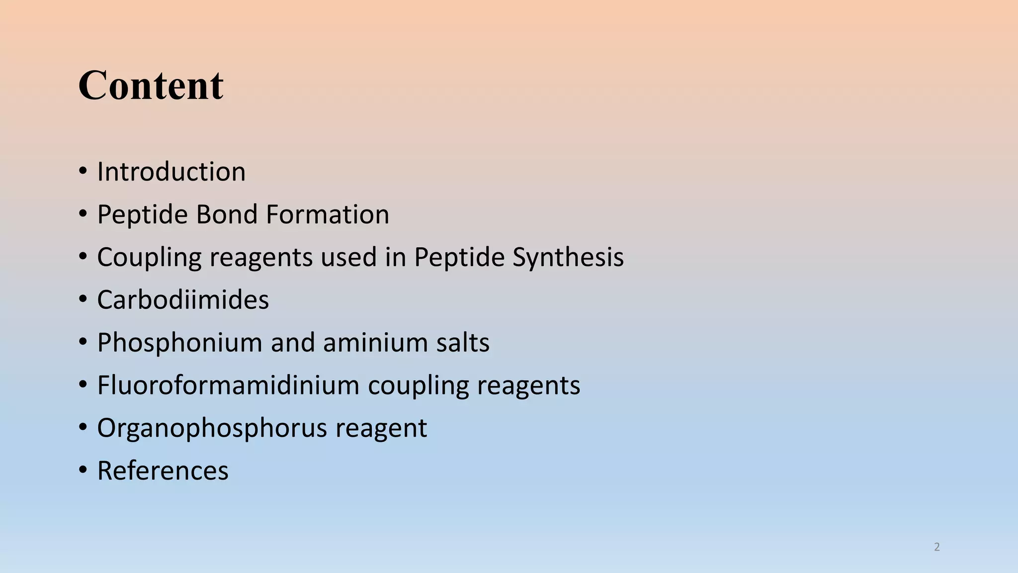 CHEMISTRY OF PEPTIDES [M.PHARM, M.SC, BSC, B.PHARM] | PPTX