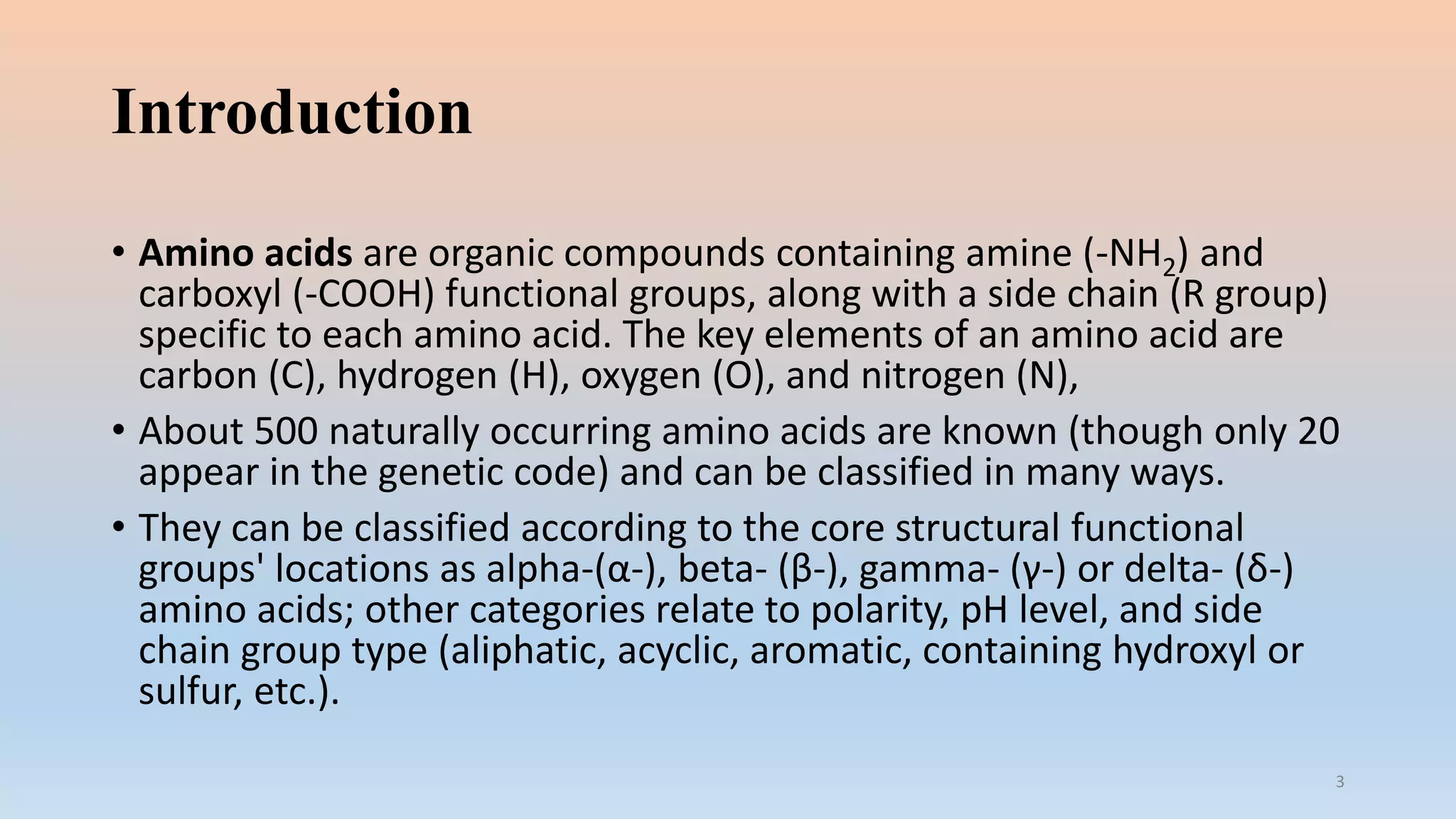 CHEMISTRY OF PEPTIDES [M.PHARM, M.SC, BSC, B.PHARM] | PPTX