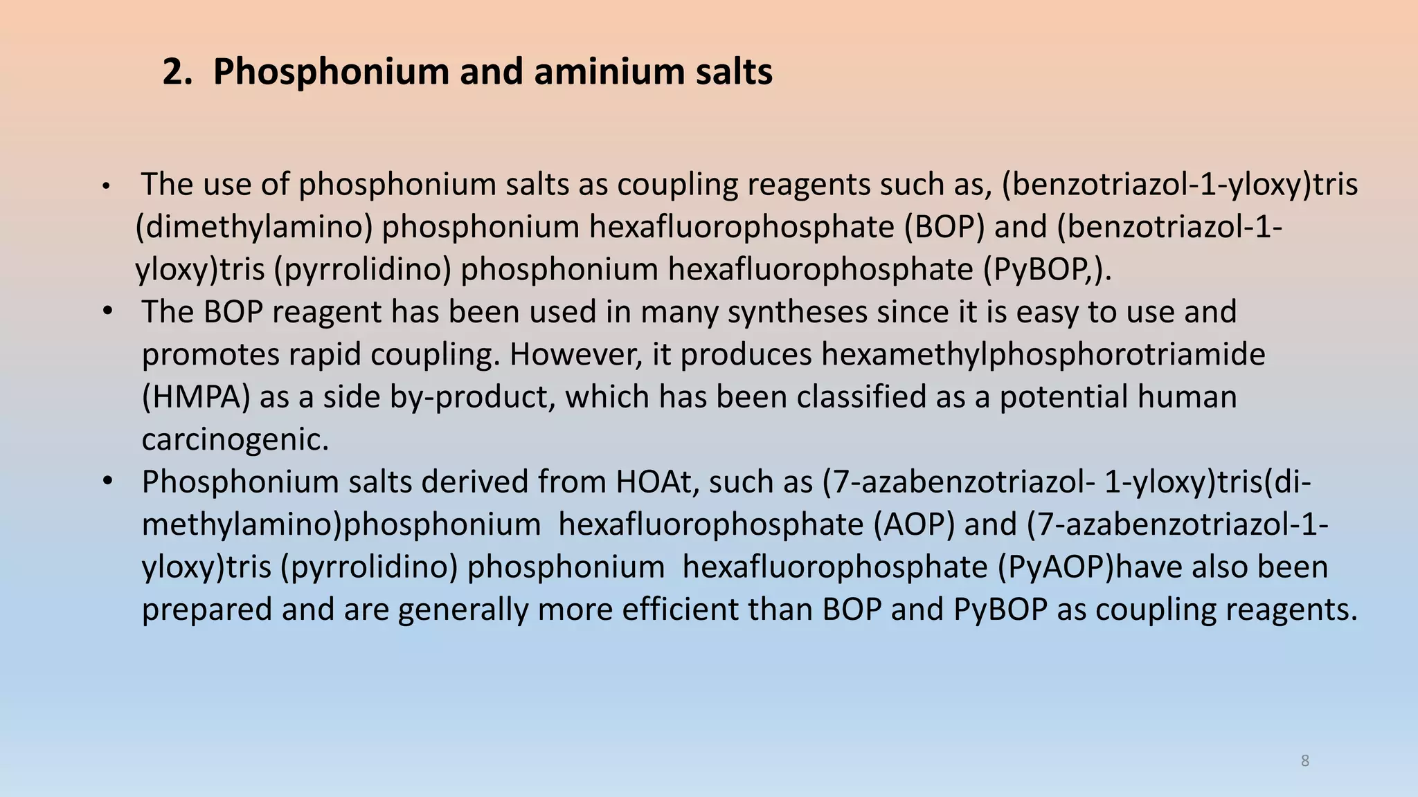 CHEMISTRY OF PEPTIDES [M.PHARM, M.SC, BSC, B.PHARM] | PPTX