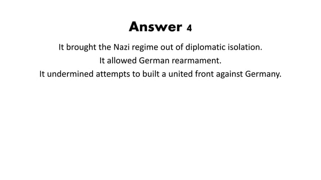 REVISION IGCSE CAMBRIDGE HISTORY: ANGLO-GERMAN NAVAL TREATY 1935 | PPT