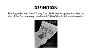 REVISION IGCSE CAMBRIDGE HISTORY: ANGLO-GERMAN NAVAL TREATY 1935 | PPT