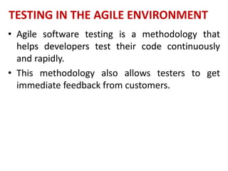 4&5.pptx SOFTWARE TESTING UNIT-4 AND UNIT-5 | PPTX