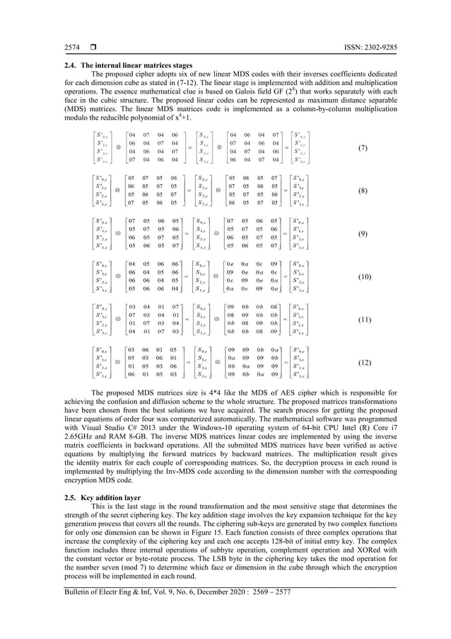 Multi Dimensional Cubic Symmetric Block Cipher Algorithm For Encrypting