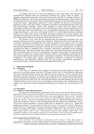 Effects of principals’ leadership styles on teachers’ commitment in ...