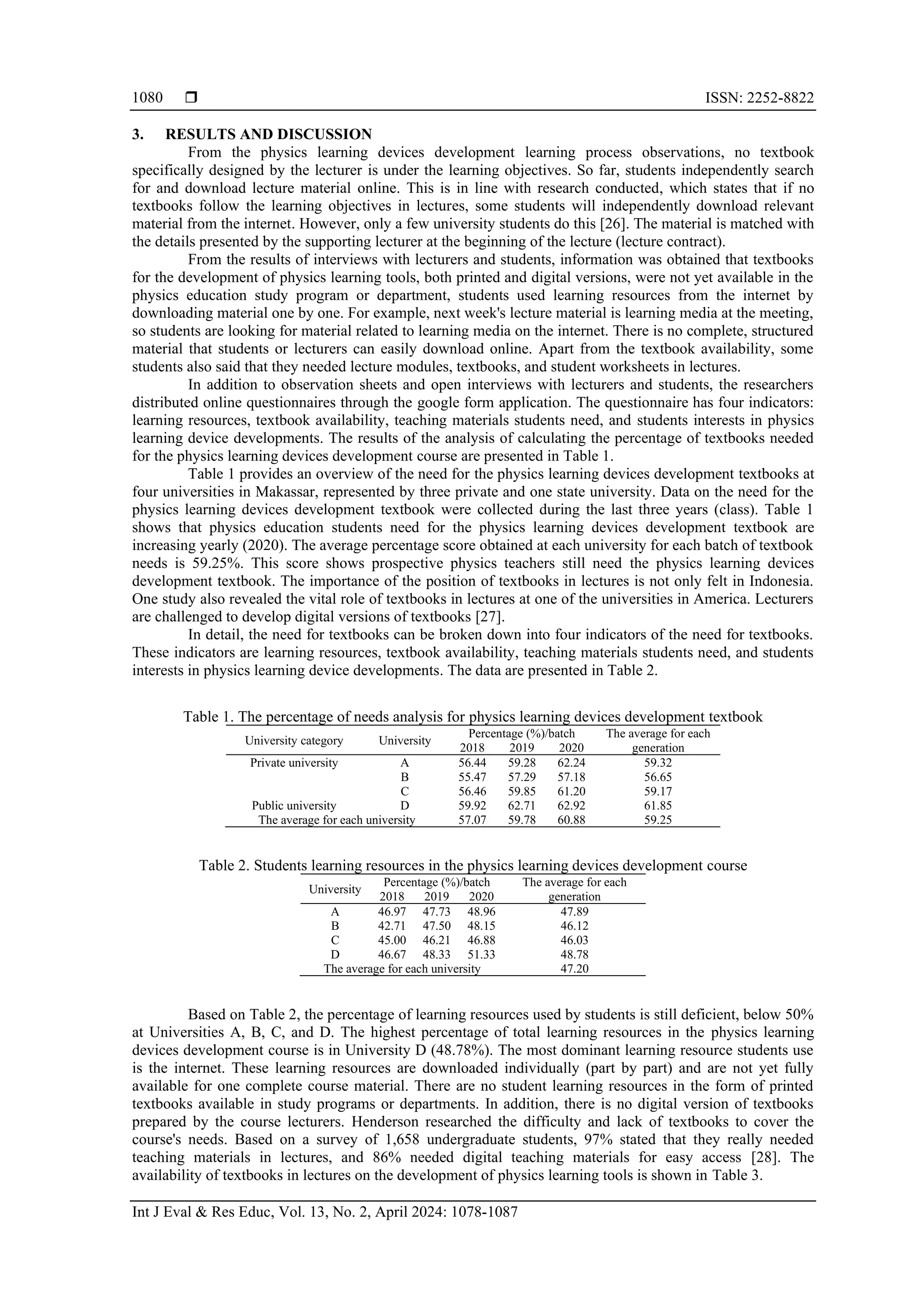 Analyzing textbook requirements to create physics learning resources | PDF