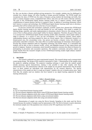 STEM-based digital disaster learning model for disaster adaptation ...