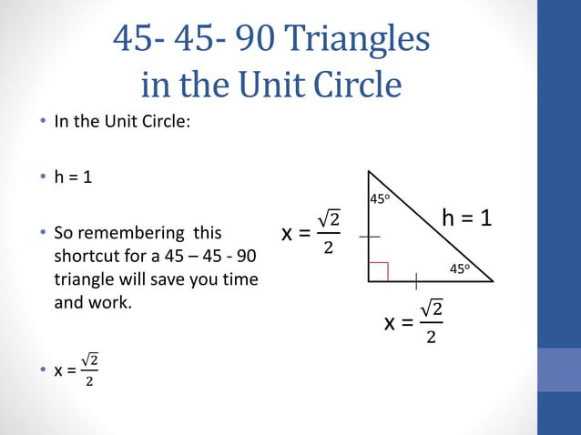 45 45-90 triangles | PPTX