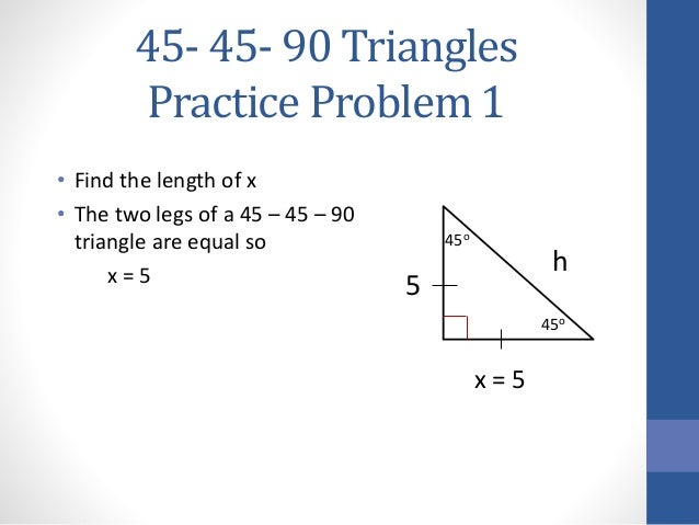 45 45 90 Triangles 45-45-90-triangles