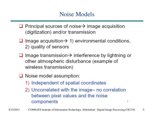 Noise Models