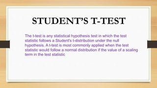 T-Test | PPT