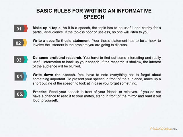 HOW TO WRITE AN INFORMATIVE SPEECH ABOUT EDUCATION | PPTX