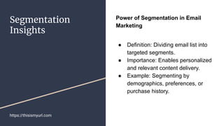 Understanding Email Marketing Analytics and Insights | PDF