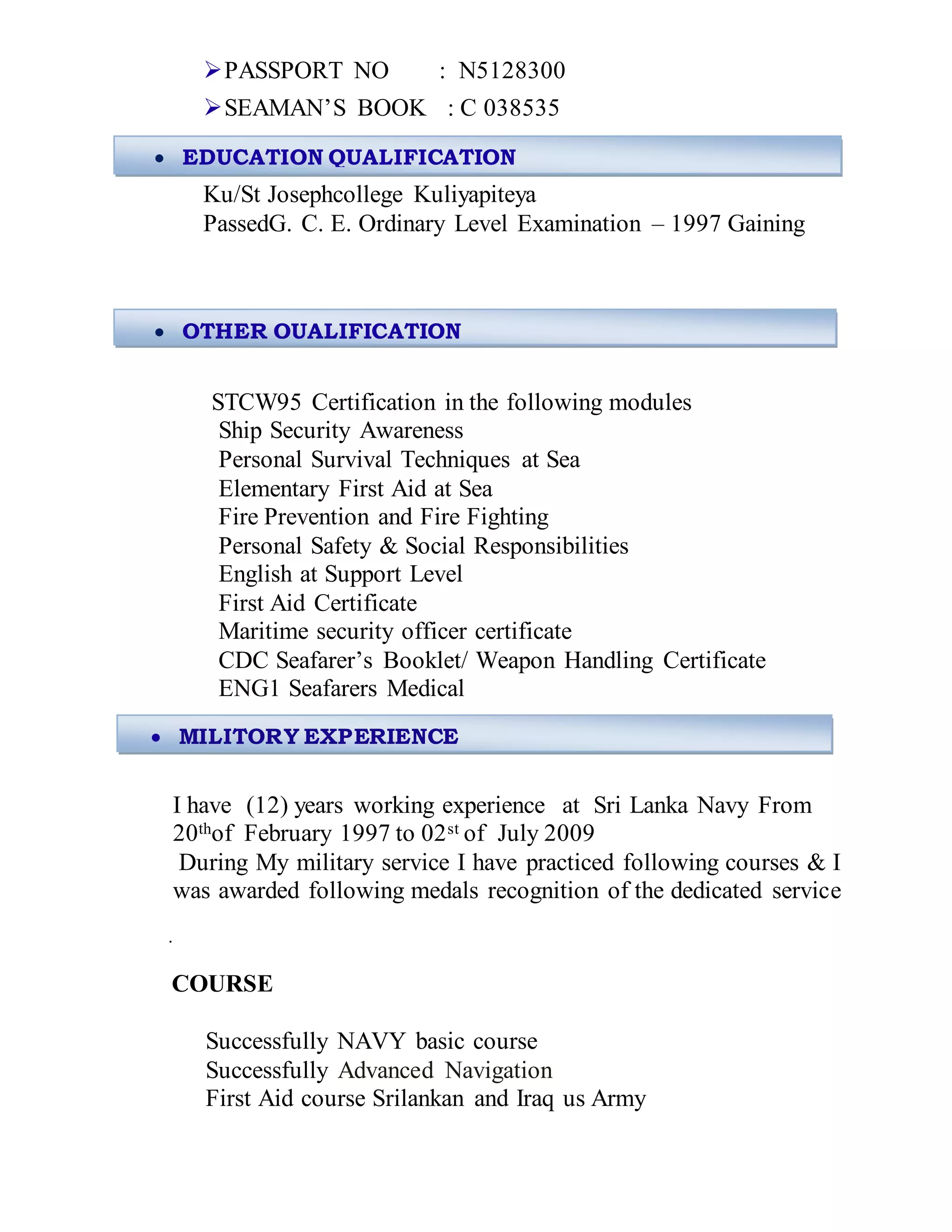CV JURD security new | DOCX | Defense Industry | Industries