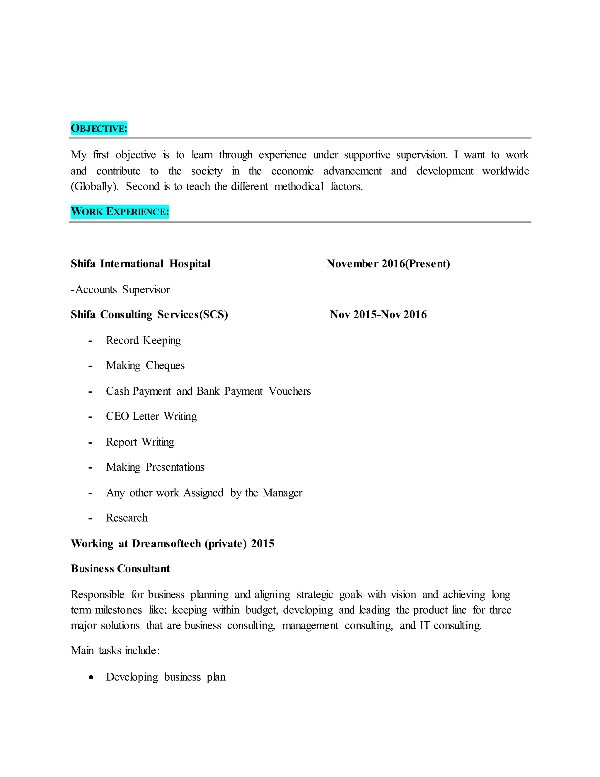 Waleed CV Novemebr 2016 | PDF