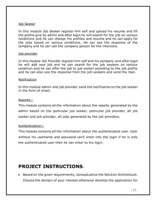 Online Job Portal | DOCX