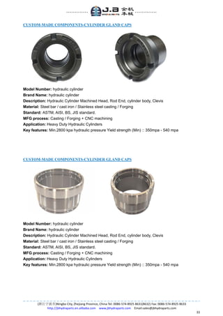 J.BM-Company introduction and Hydraulic cylinder components catalogue | PDF