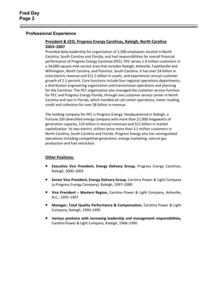 Fred Day Resume | PDF
