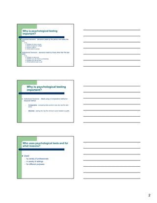 psychology testing | PDF