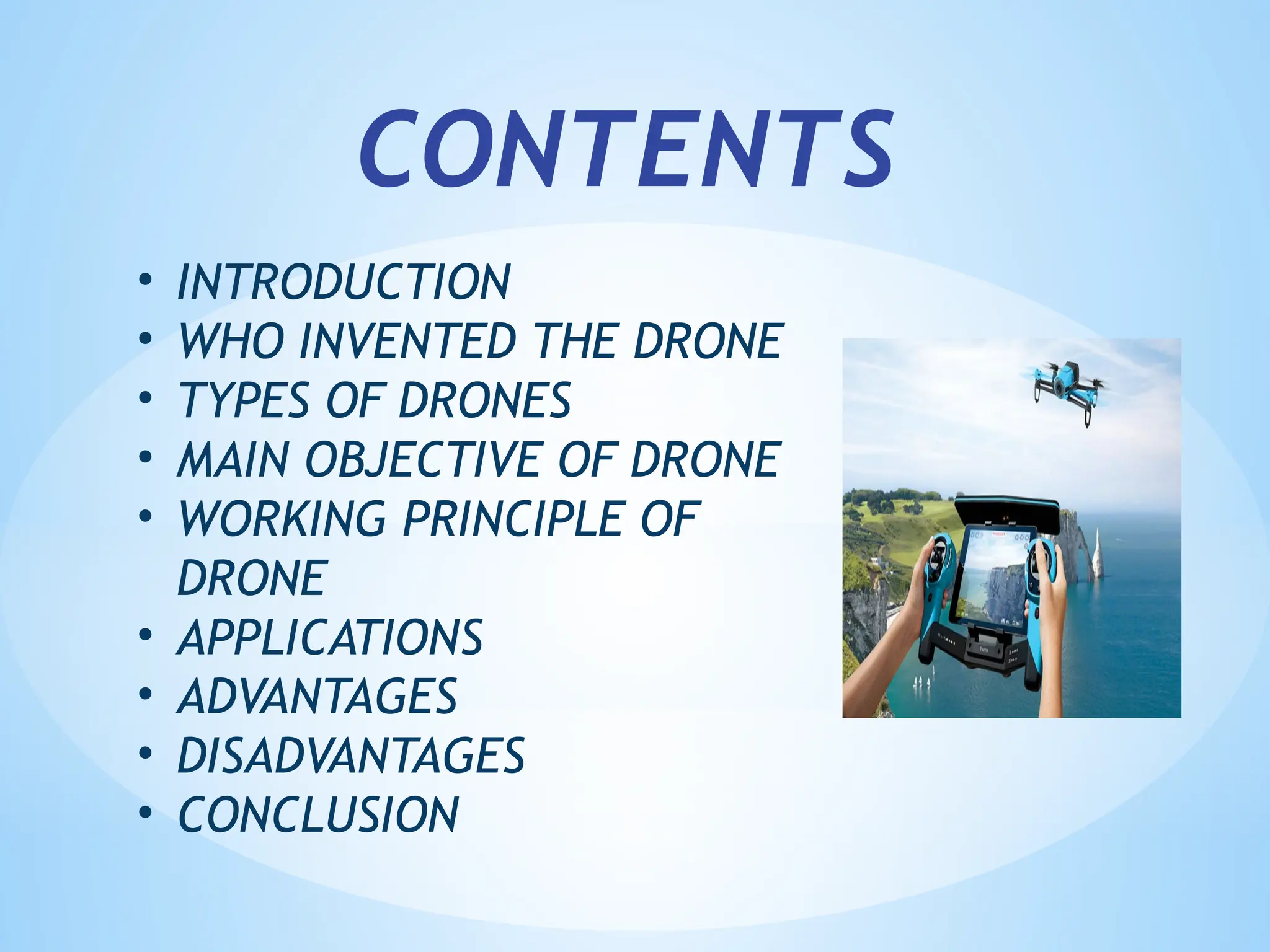 PPT for drones introduction and UAV vahicle | PPT