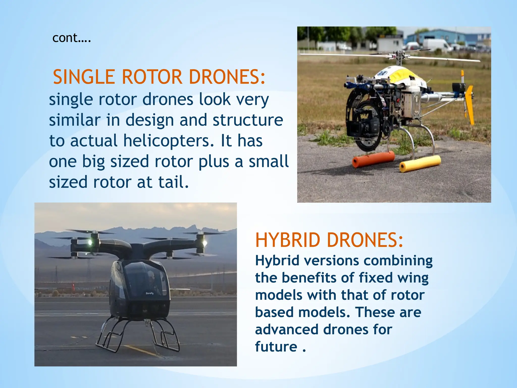 PPT for drones introduction and UAV vahicle | PPTX