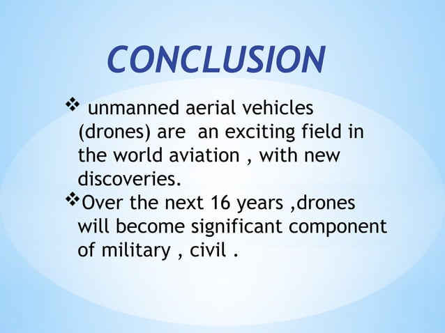 PPT for drones introduction and UAV vahicle | PPT