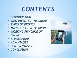 PPT for drones introduction and UAV vahicle | PPT