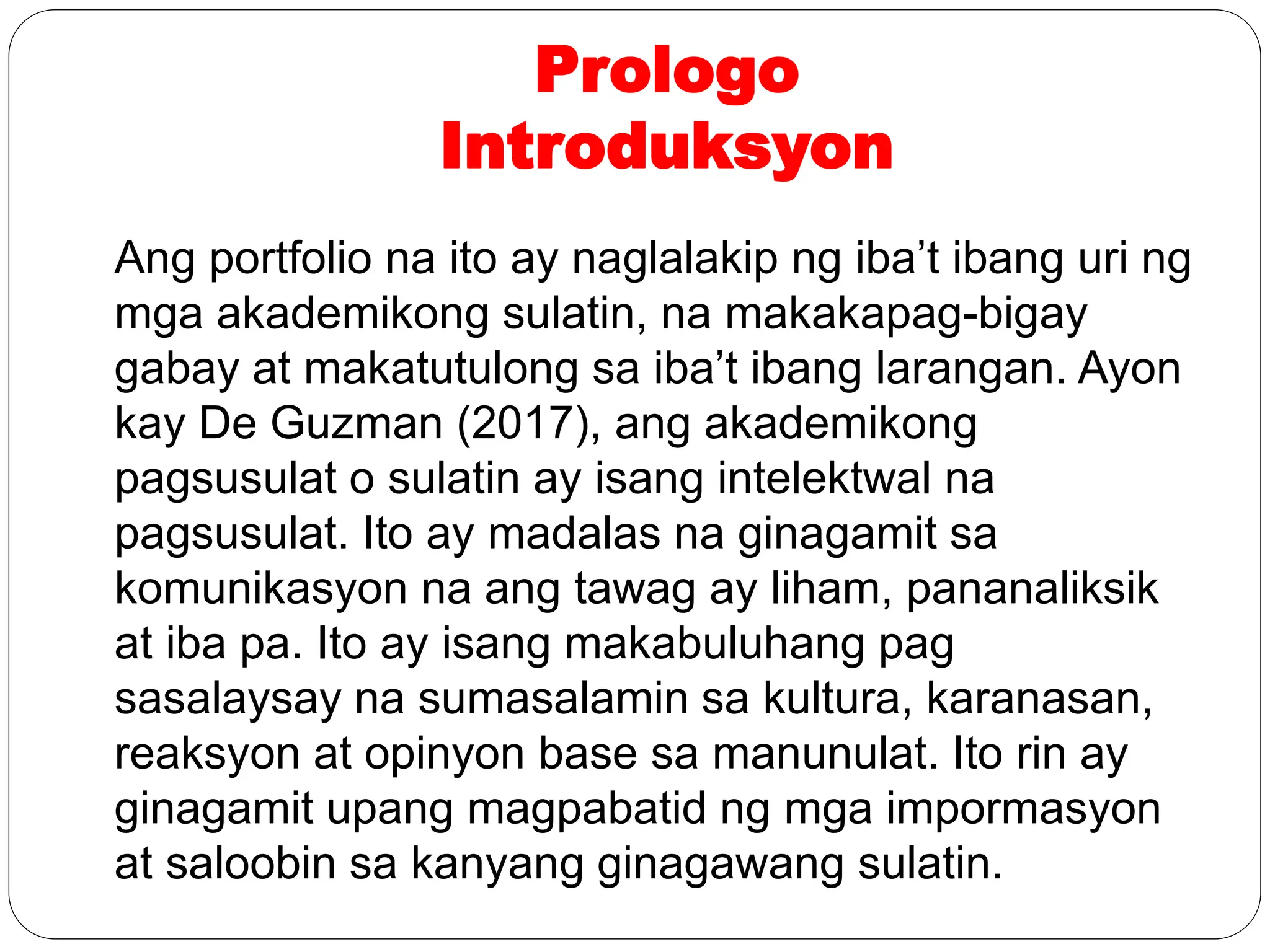 Pagbuo o Paggawa ng Portfolio at Bionote | PPTX