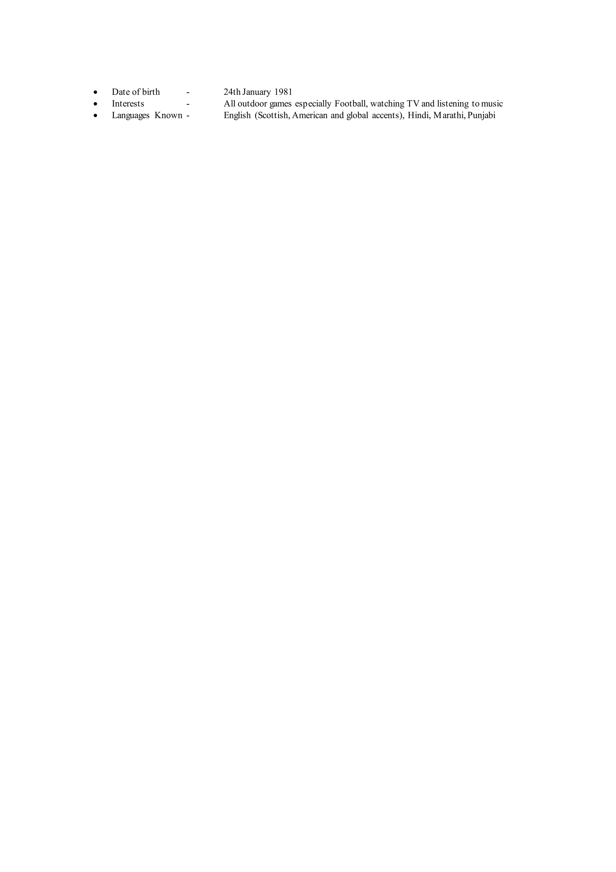 Resume-Harpalsingh | DOCX | Business Administration | Business