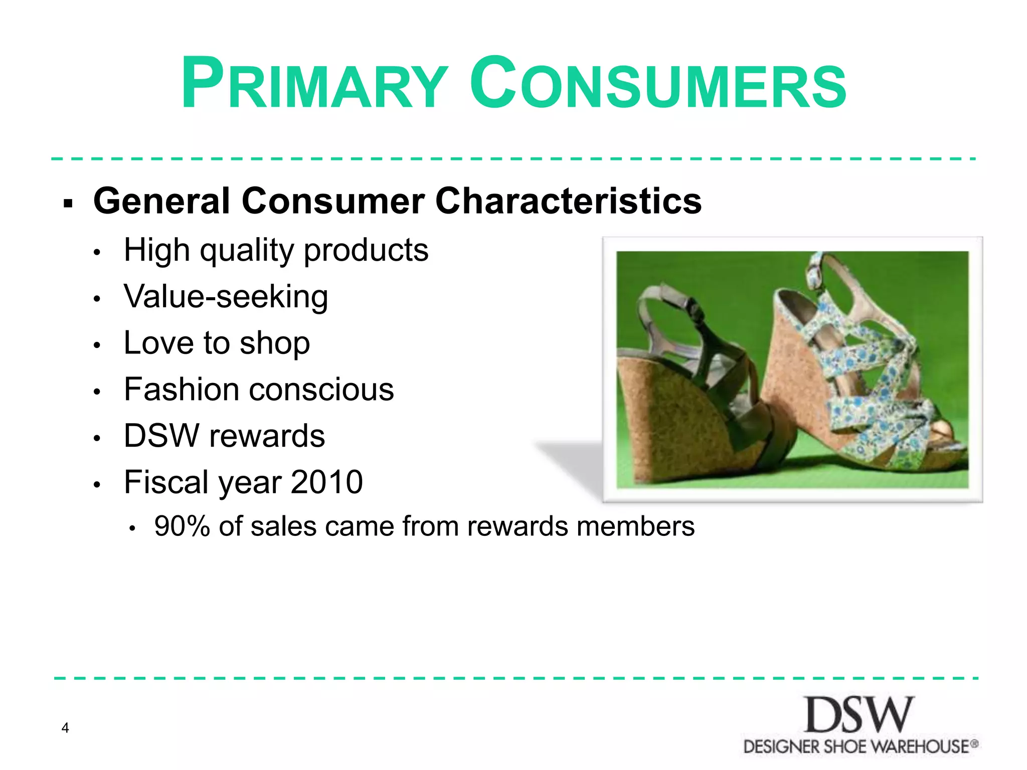 DSW Consumer Segmentation | PPTX