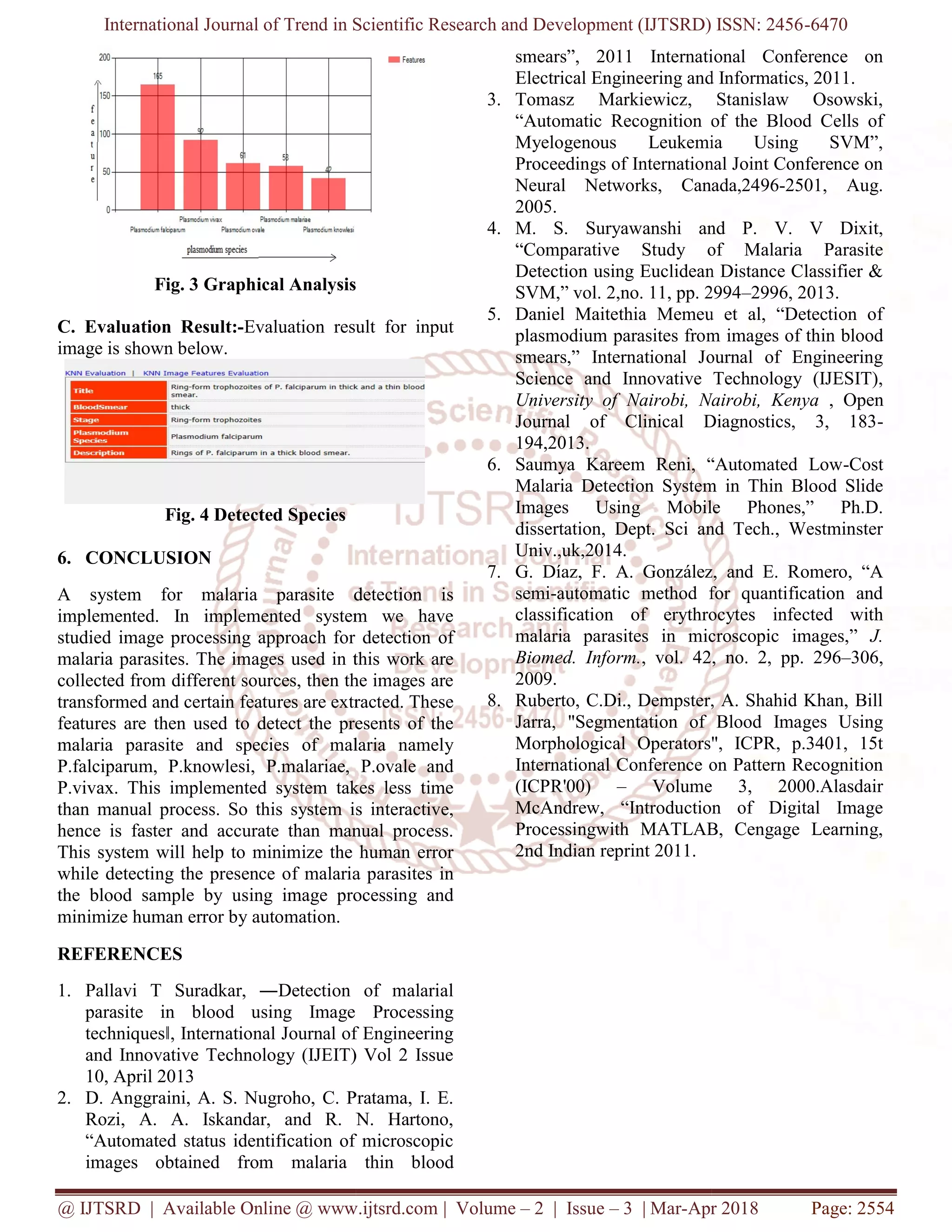 Implementation of Malaria Parasite Detection System Using Image Processing | PDF