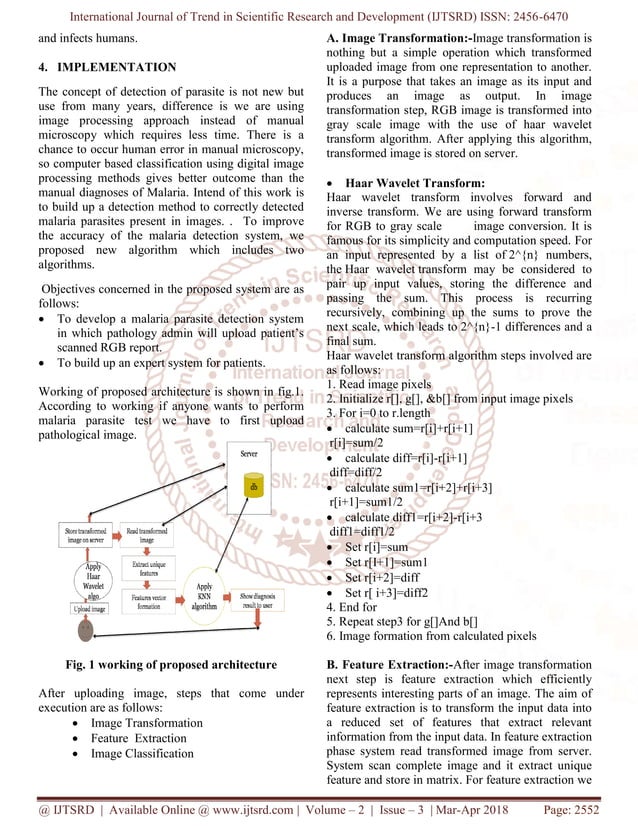 Implementation of Malaria Parasite Detection System Using Image Processing | PDF