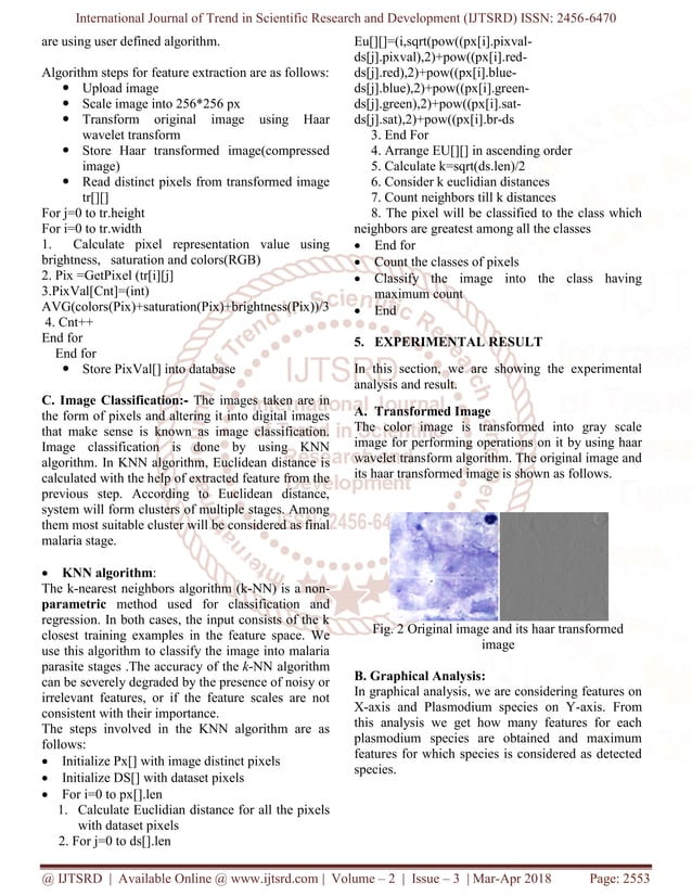 Implementation of Malaria Parasite Detection System Using Image Processing | PDF